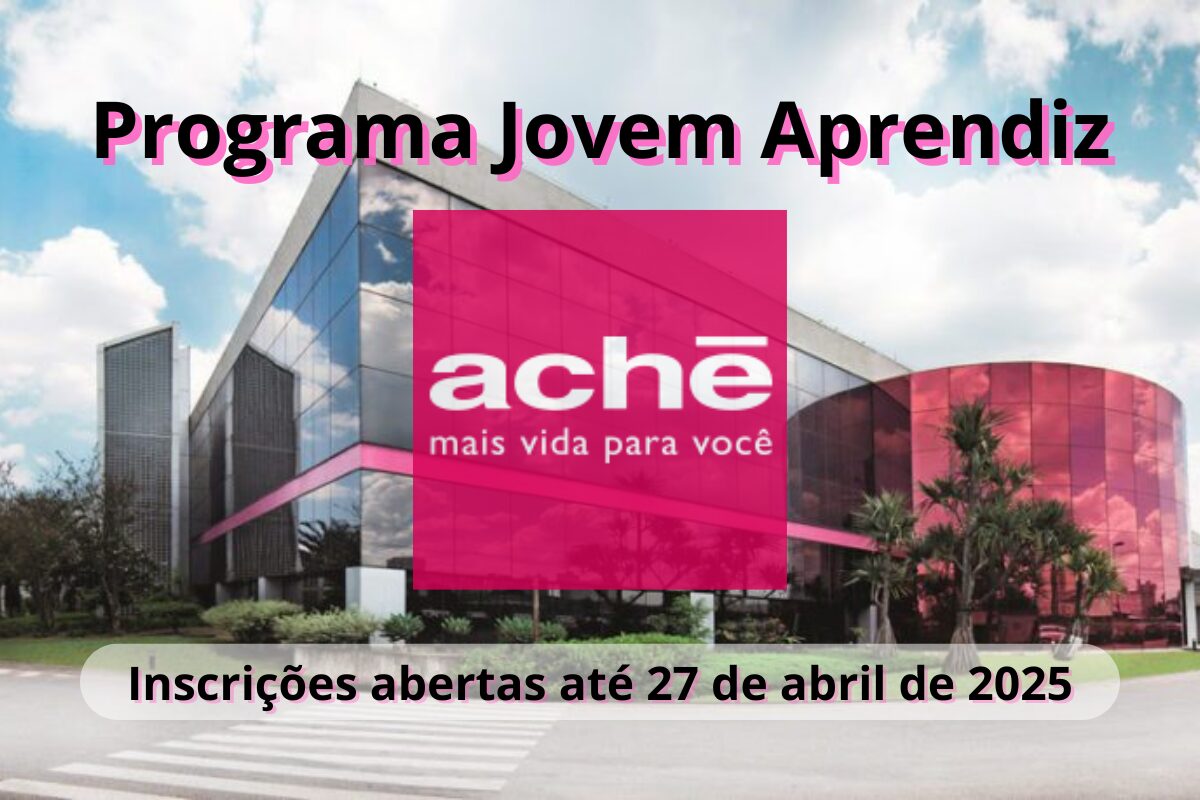 Inscrições abertas para o Programa Jovem Aprendiz no Aché